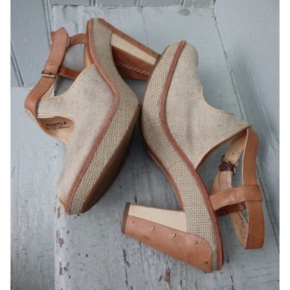 Timberland | Shoes | New Rare Timberland Brown Leather Wood Open Toe ...